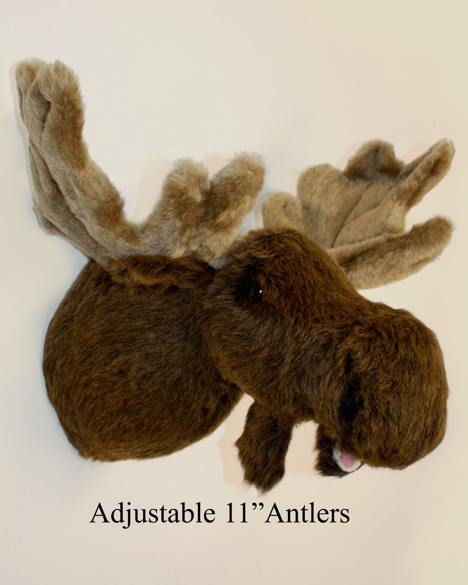 Large Plush Stuffed Moose Head – Fairgame Wildlife